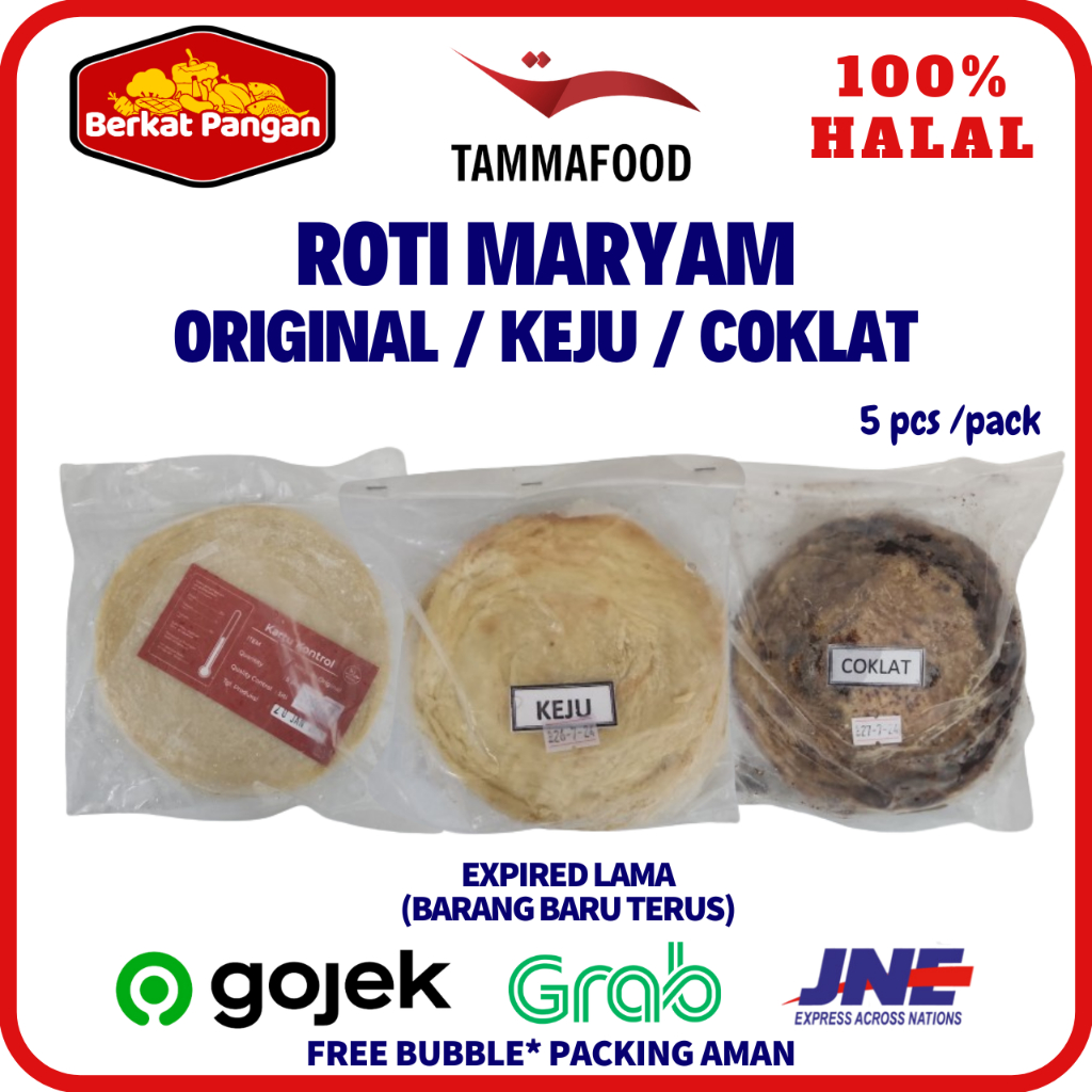 Jual Roti Maryam / Roti Cane / Roti Canai Frozen Original Keju Coklat ...
