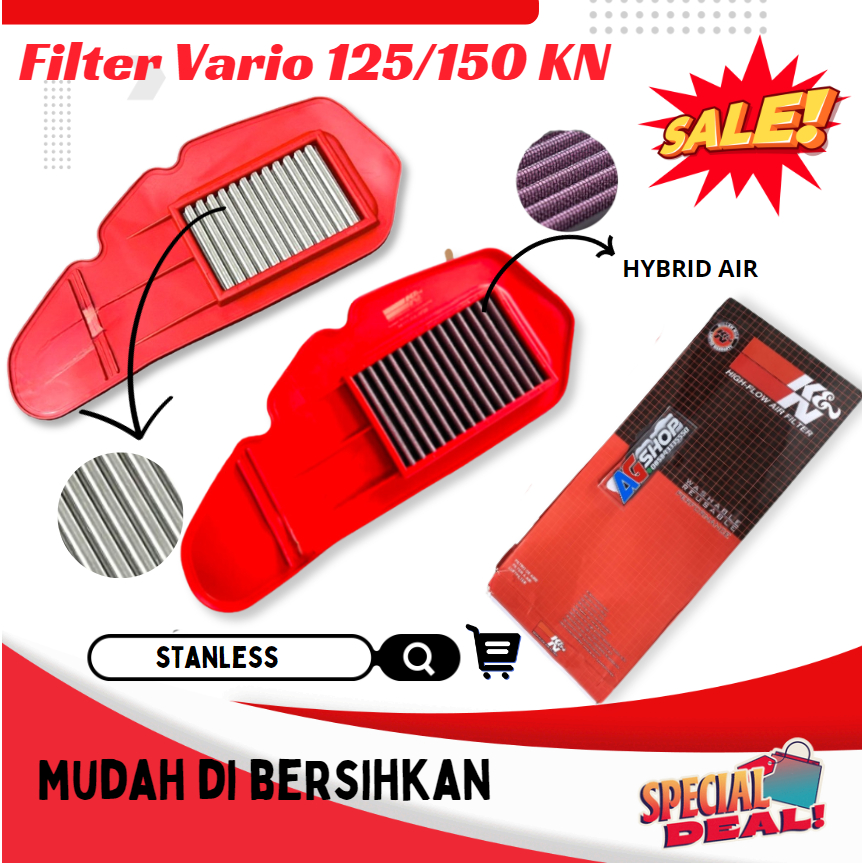 Jual FILTER VARIO 150 125 FILTER UDARA XTREME FERROX FEROX SARINGAN UDARA VARIO 125 VARIO ...