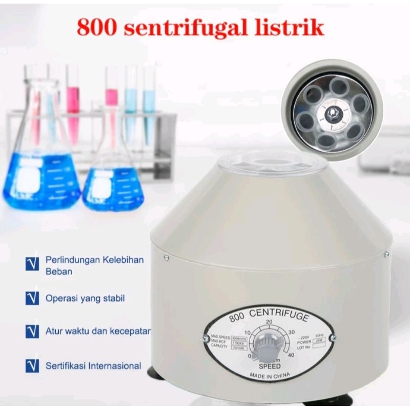 Jual alat sentrifuge centrifudge 6 hole 4000 rpm alat PRP | Shopee ...