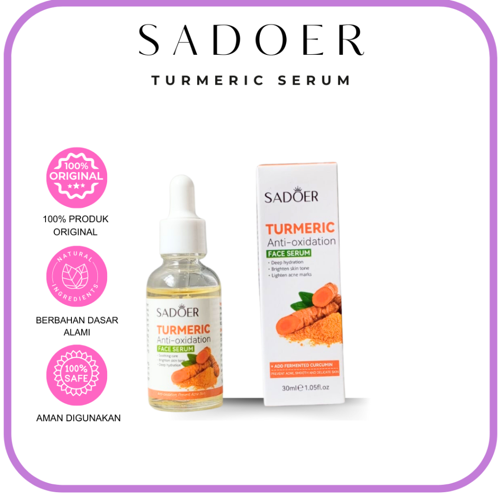 Jual SADOER Turmeric Serum wajah anti Oksidasi | Shopee Indonesia