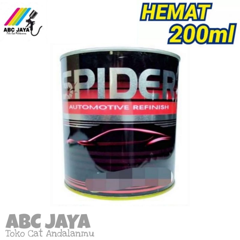 Jual Cat SPIDER LABA-LABA 200ml Warna Solid Metalik Black Hitam White ...