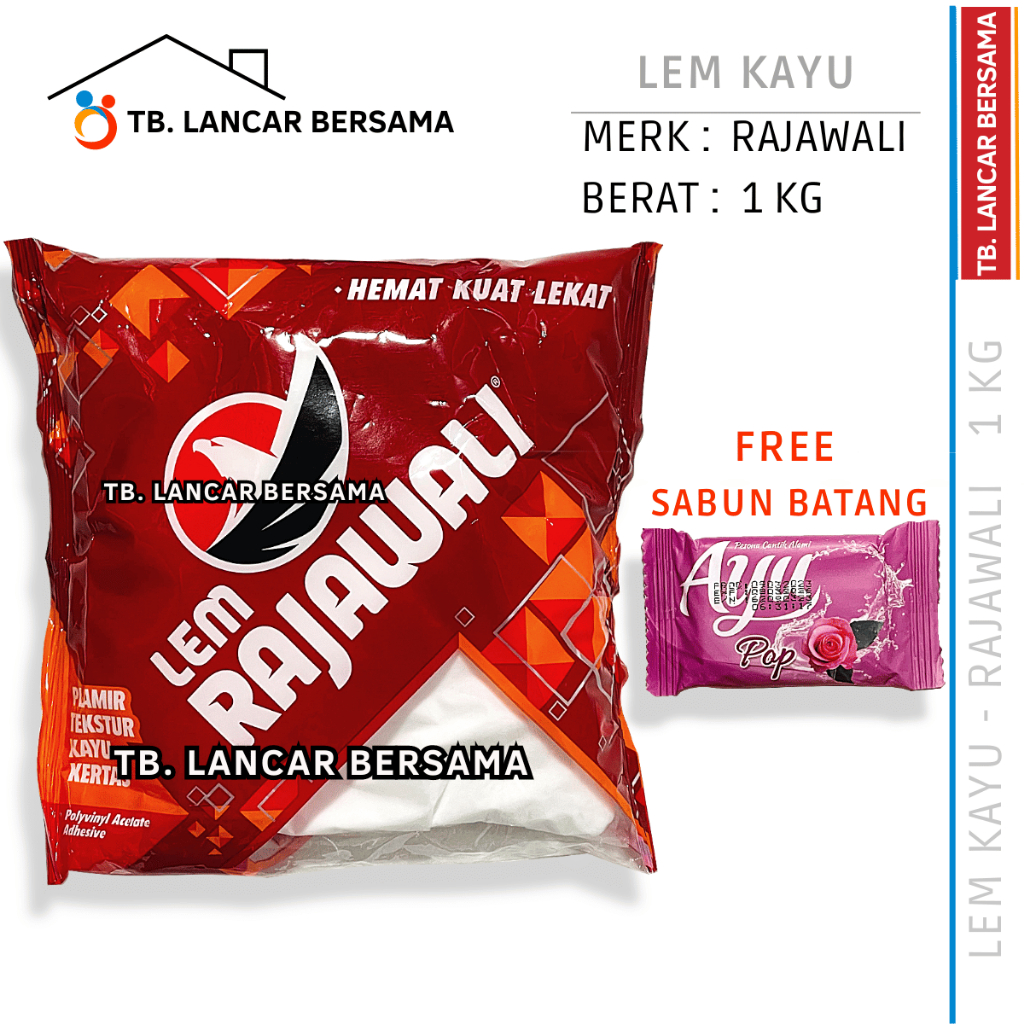 Jual LEM RAJAWALI PUTIH 1 KG / LEM KAYU | Shopee Indonesia
