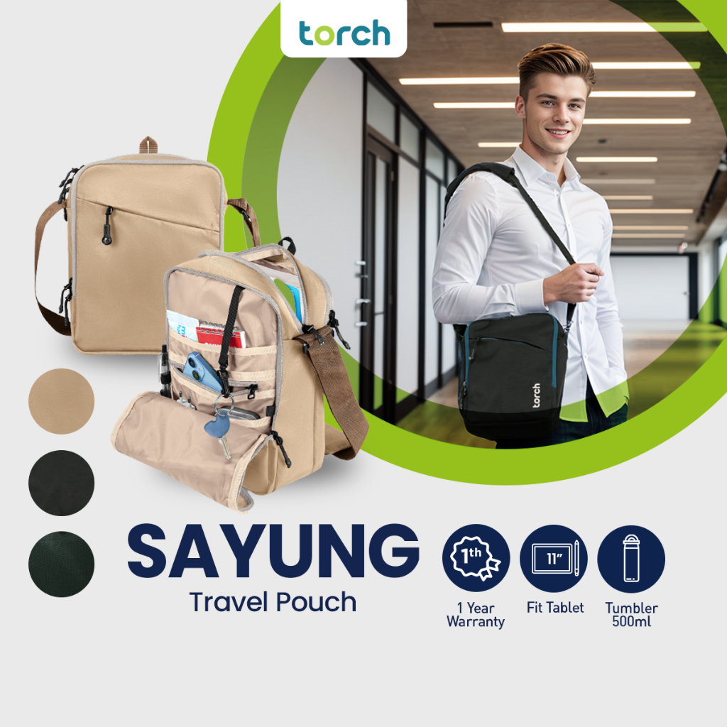 Jual TORCH Sayung Tas Selempang Ipad Tablet 11 Inch Organized Sling Bag ...