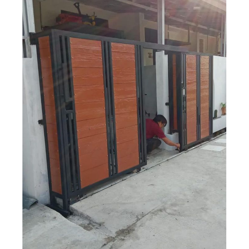 Jual Pintu pagar besi double slid | Shopee Indonesia