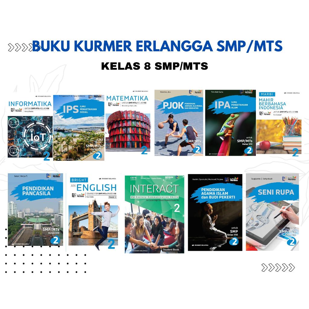 Jual BUKU KURIKULUM MERDEKA SMP KELAS 8/VIII-ERLANGGA | Shopee Indonesia