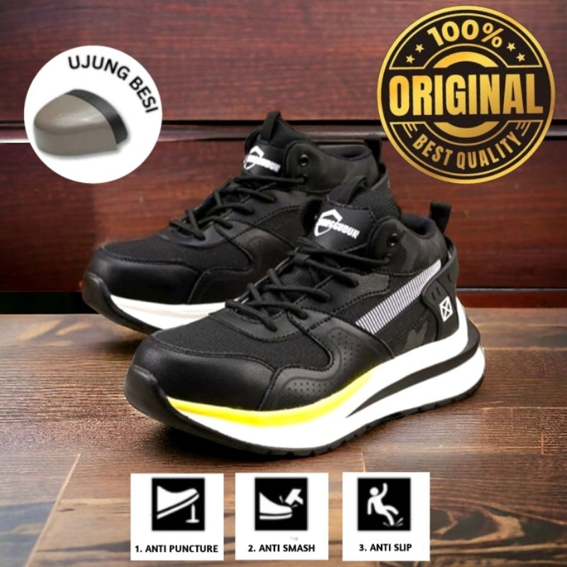 Jual Sepatu safety sporty sepatu keselamatan kerja model sneakers ...