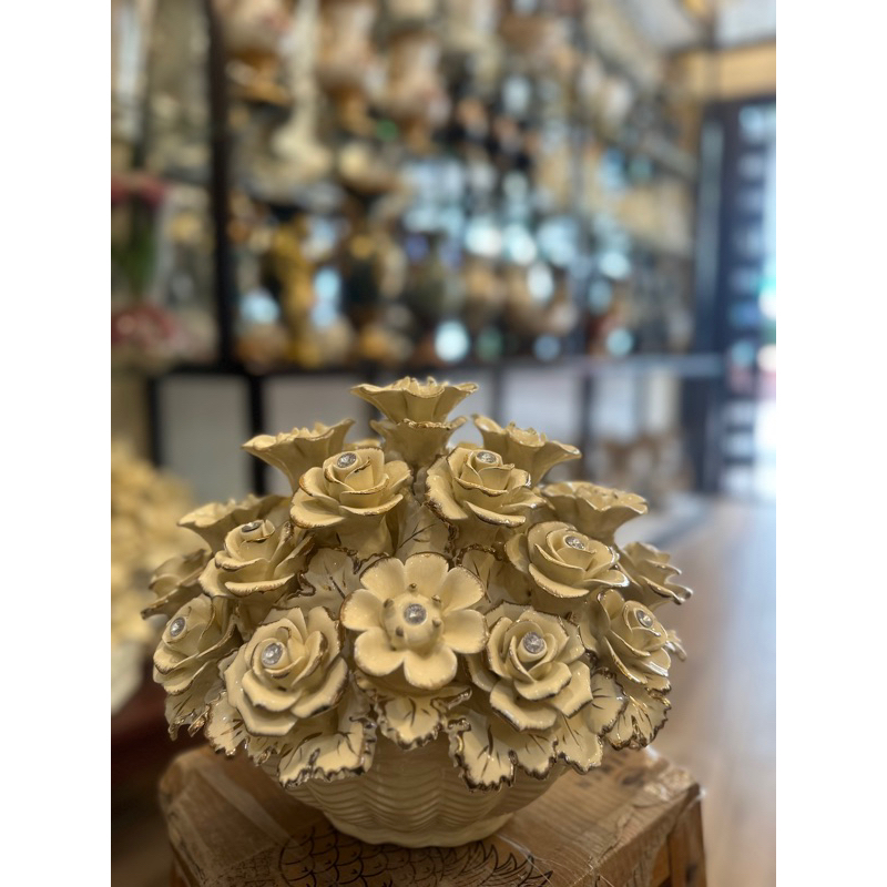 Jual bunga Capodimonte italy(Free packing kayu) | Shopee Indonesia