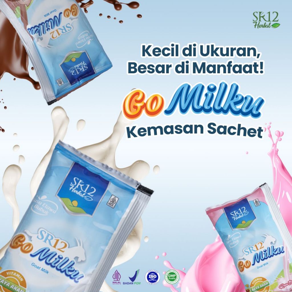 Jual Go Milku SR12 Kemasan Sachet ukuran 25 gram susu bubuk praktis ...