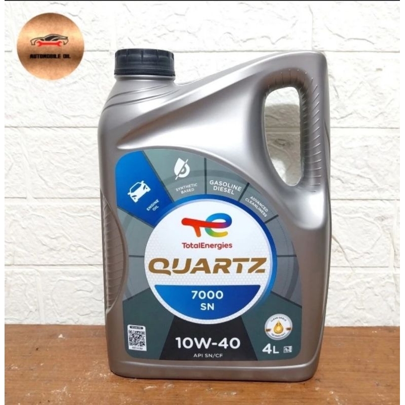 Jual Oli total quartz 10w 40 galon 4L-original total | Shopee Indonesia