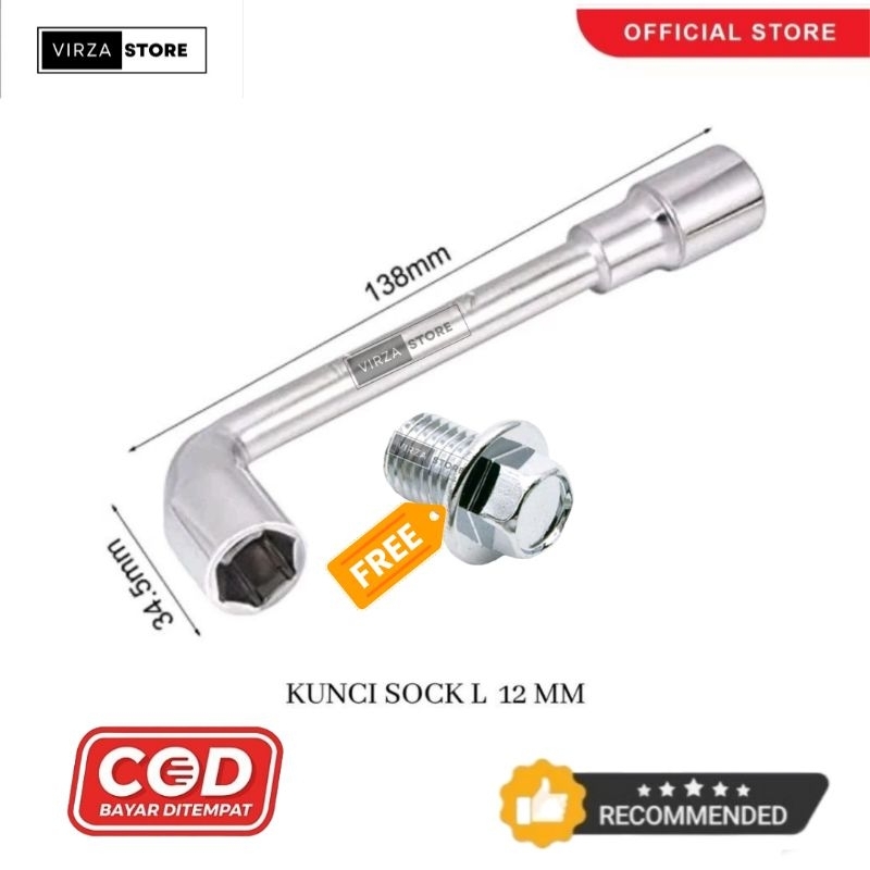 Jual KUNCI SHOCK L UKURAN 12 MM SOLUSI PRAKTIS BUKA TUTUP BAUT OLI ...