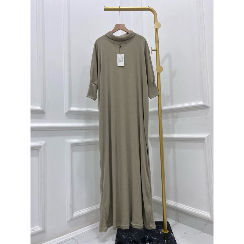 Jual GAMIS BATWING KNIT RIB PREMIUM / GAMIS KALONG KNIT / GAMIS KNIT ...