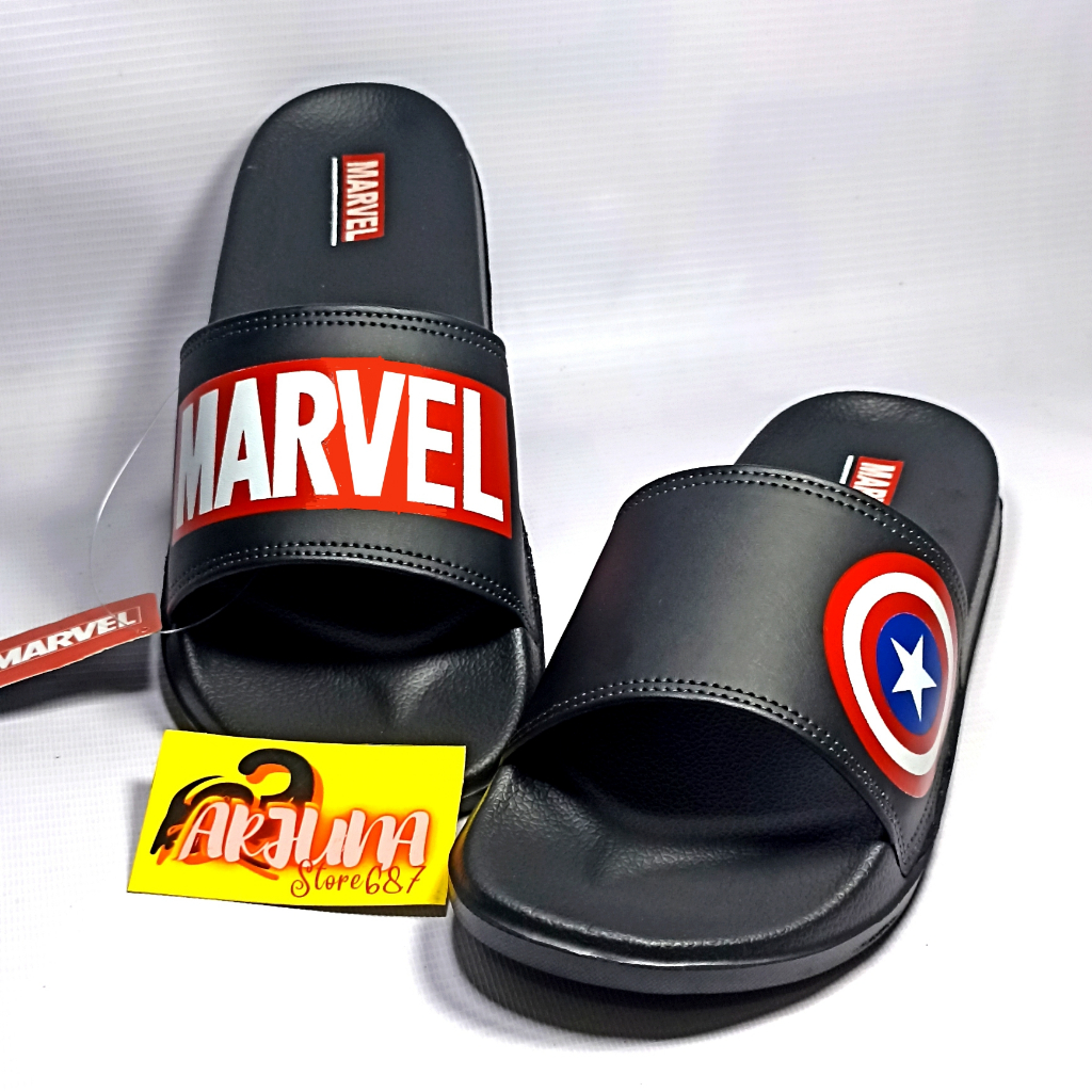 Jual ARJUNA 687 - Sandal Slop MARVEL CAPTAIN AMERICA Bahan Premium ...