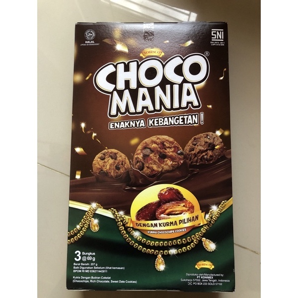 Jual Chocomania Chocochips Kurma Gift Pack 207gram | Shopee Indonesia