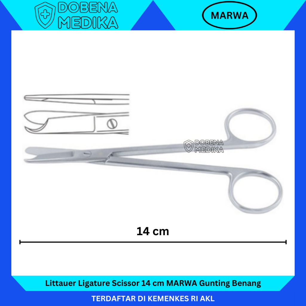 Jual Marwa Gunting Medis Benang Hecting Up Angkat Jahitan 14 cm ...