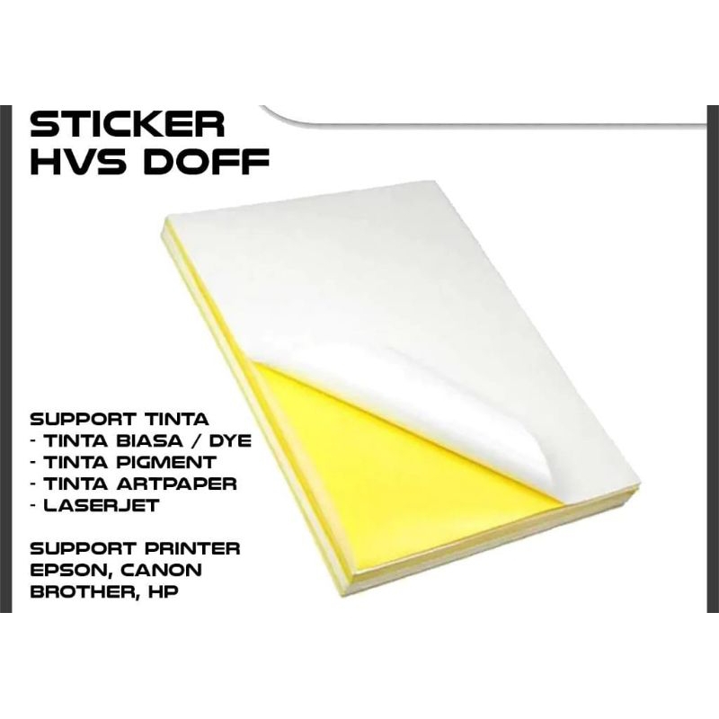 Jual Kertas Sticker Doff / Glossy F4 82 Gsm 100 Lembar | Shopee Indonesia