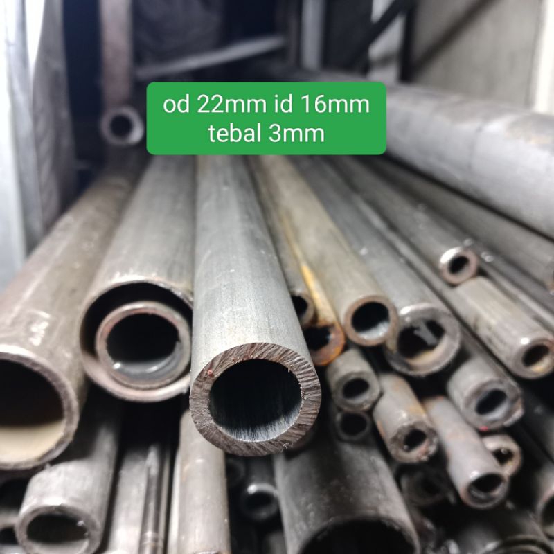 Jual pipa besi seamless od 22mm id 16mm tebal 3mm panjang 20cm | Shopee ...