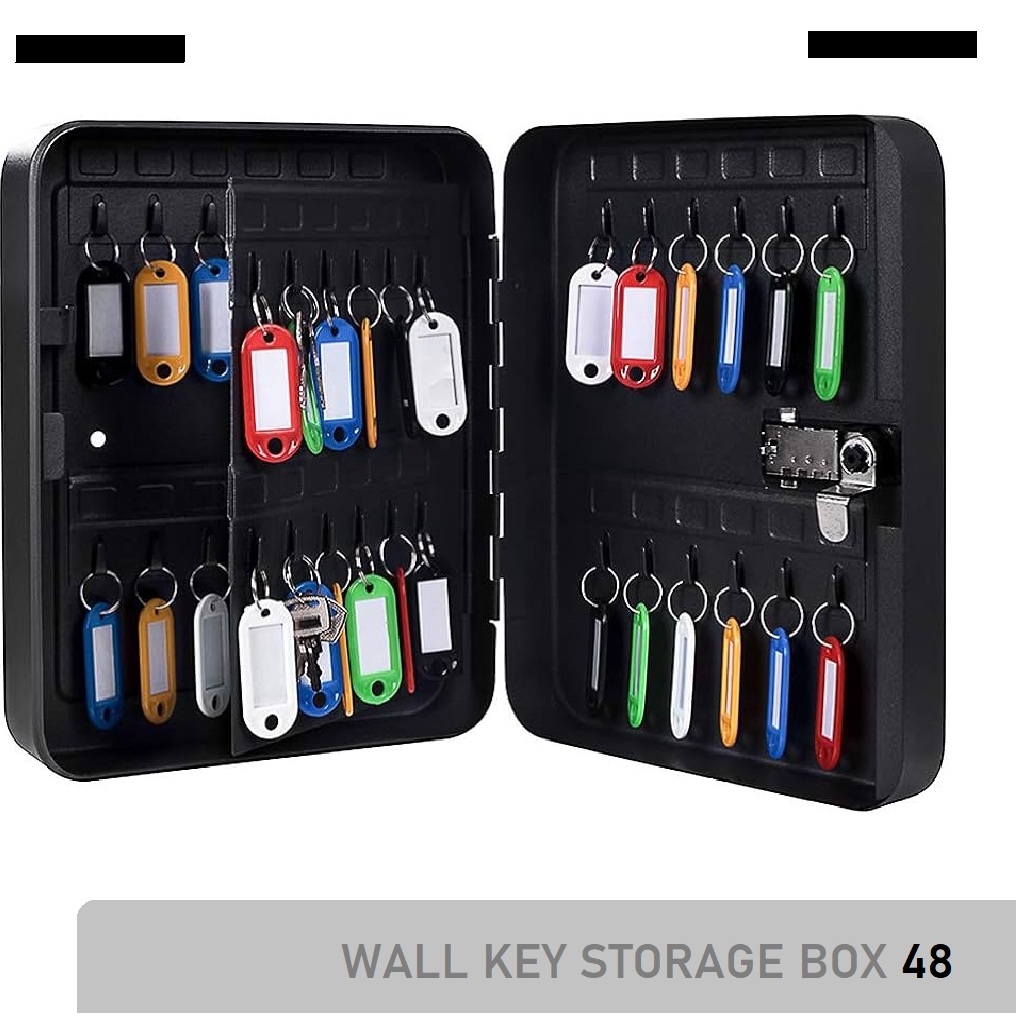 Jual Kotak Gantungan kunci dinding Key box 48 SLOT Tempat penyimpanan ...