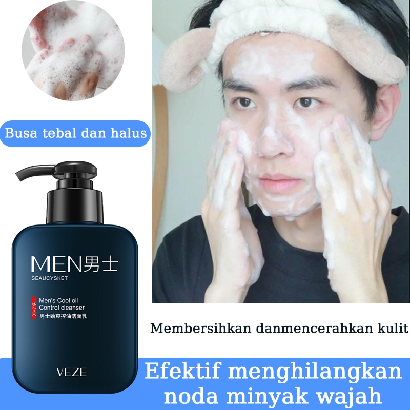 Jual Men's Face Wash Sabun Muka Pria Untuk Kulit Kusam kontrol minyak Pori-pori bersih pembersih ...