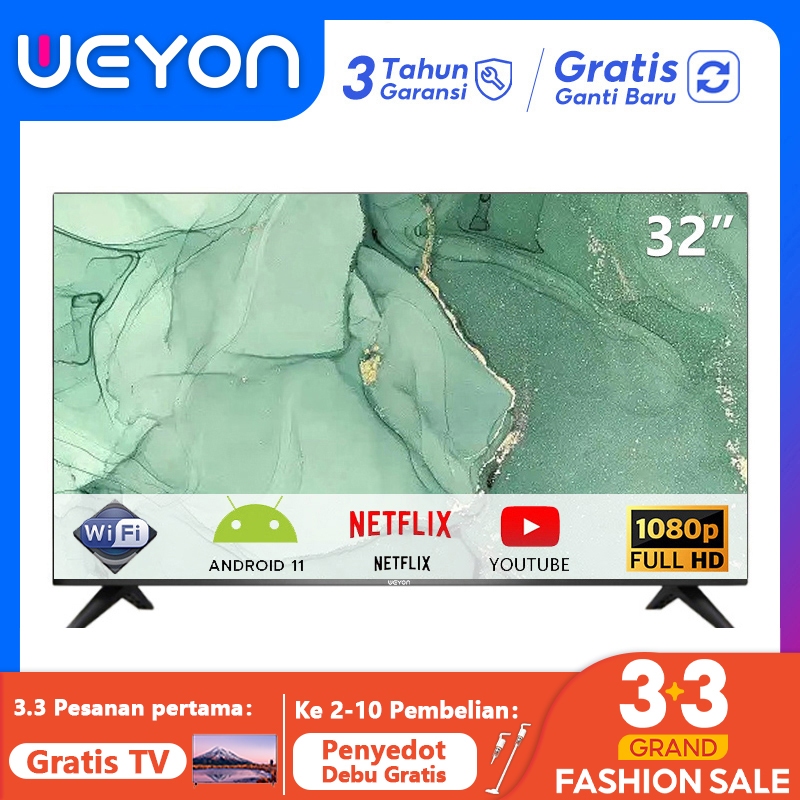 Jual Weyon Smart TV LED 32 inch tv Digital Android 11.0 FHD WEYON TV ... Jual Weyon Smart TV LED 32 inch tv Digital Android 11.0 FHD WEYON TV ...