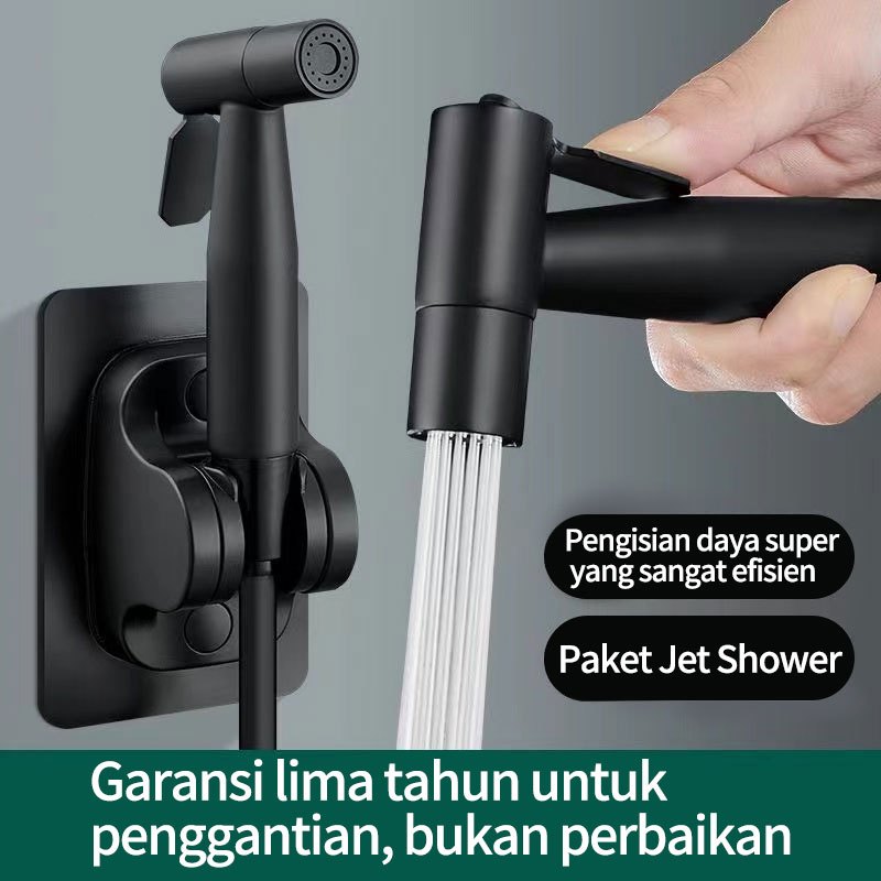 Jual SUS 304 Jet Shower Toilet Hitam / Bidet Shower Cebok Sower Spray ...