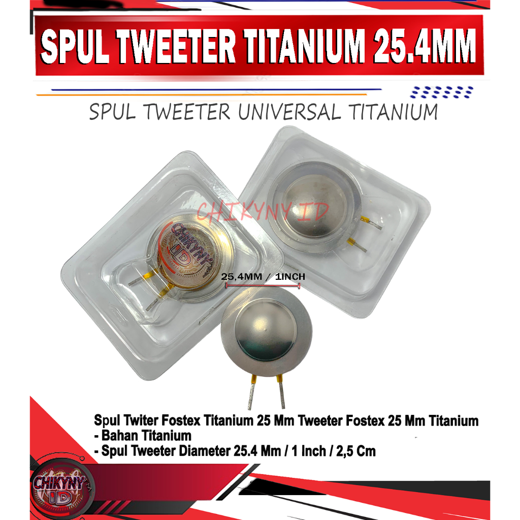 Jual SPUL TWEETER TITANIUM 25,4MM ACR 9KH | Shopee Indonesia