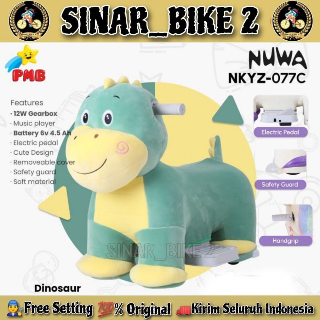 Jual Mainan Anak PMB NUWA NKYZ - 077C ELECTRIC VEHICLE ANIMAL SERIES ...