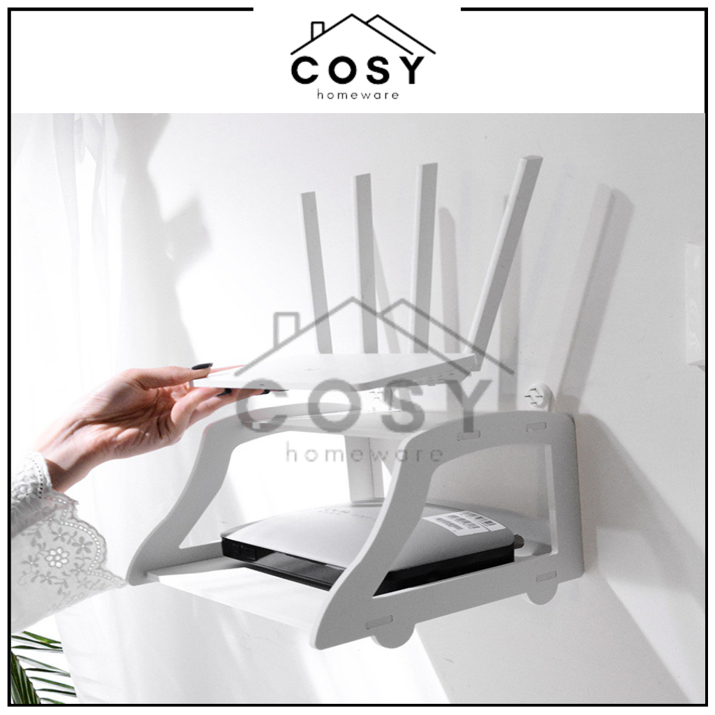Jual COSY Rak Dinding Desktop Storage Multifungsi Rak Wifi Kotak Router ...