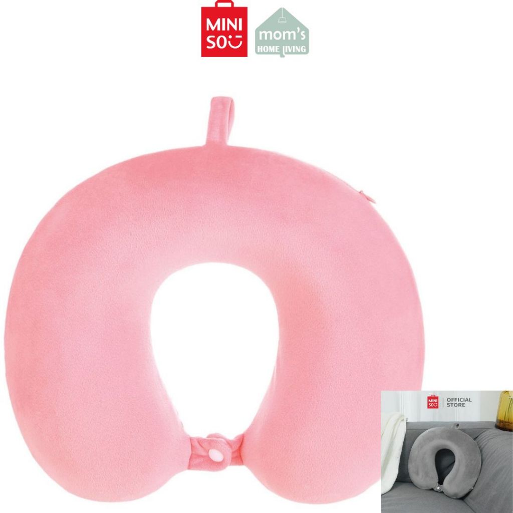 Jual MINISO Upgraded Memory Foam U-shaped Pillow Bantal Leher Upgraded ...