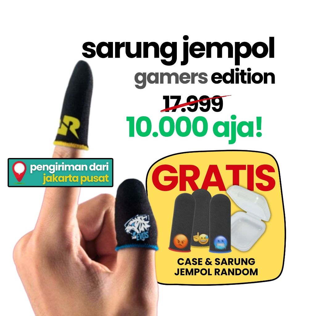 Jual Sarung Jempol eSports Custom Emote Anime Edition untuk Game FF ...