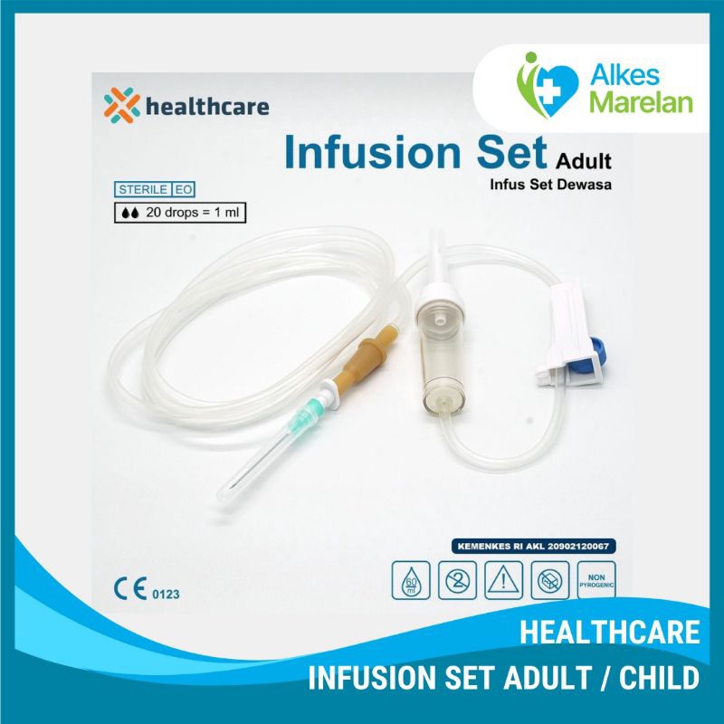 Jual HEALTHCARE - Infusion Set anak / Infusion Set Dewasa / Infus Set ...