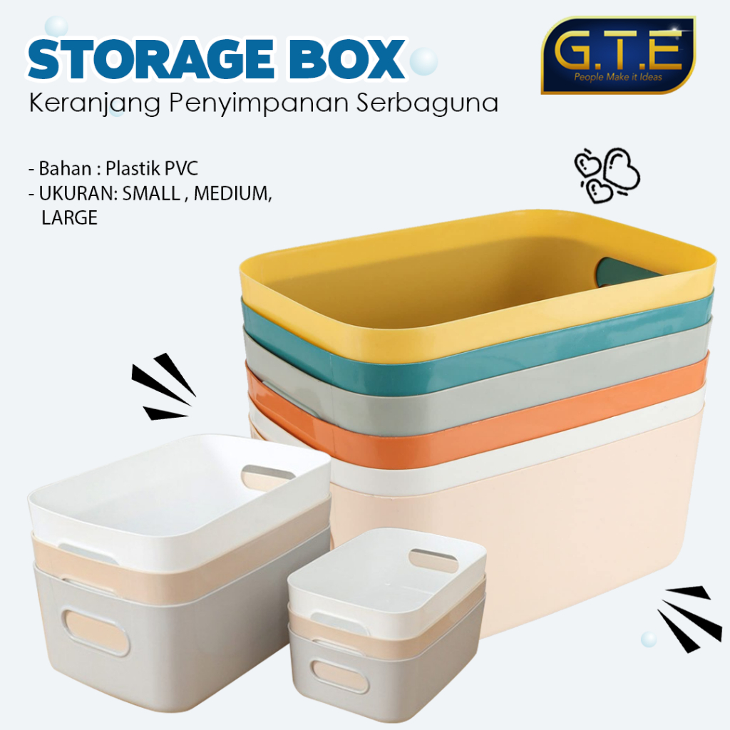 Jual GTE | Storage Box Organizer / Kotak Penyimpanan Serbaguna / Kotak ...