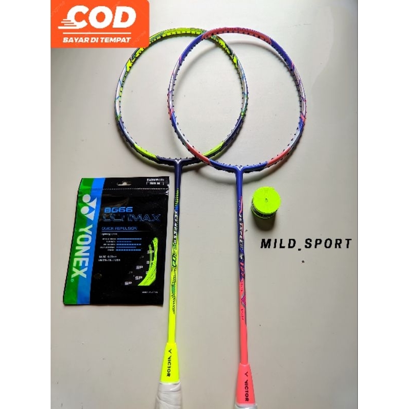 Jual RAKET BADMINTON VICTOR JETSPEED S12 30 LBS TERPASANG SENAR BG66 ...