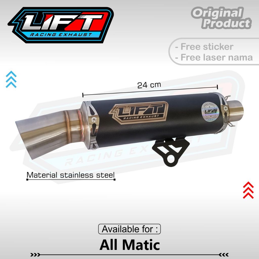 Jual Silencer Knalpot Samlong Original Lift Coating Hitam untuk Motor ...