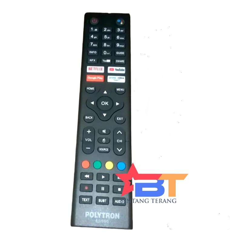 Jual REMOT/REMOTE TV ANDROID POLYTRON 81i960 ORIGINAL(NEW) | Shopee ...