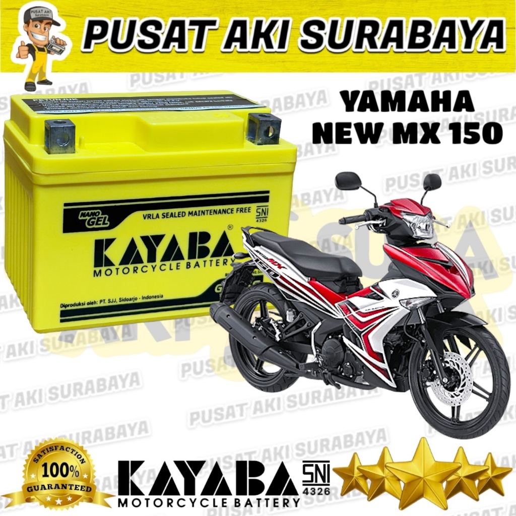 Jual AKI KERING KAYABA GTZ5S ACCU KYB ORIGINAL AWET UNTUK YAMAHA NEW MX 150 MIO J MIO GT SOUL GT ...