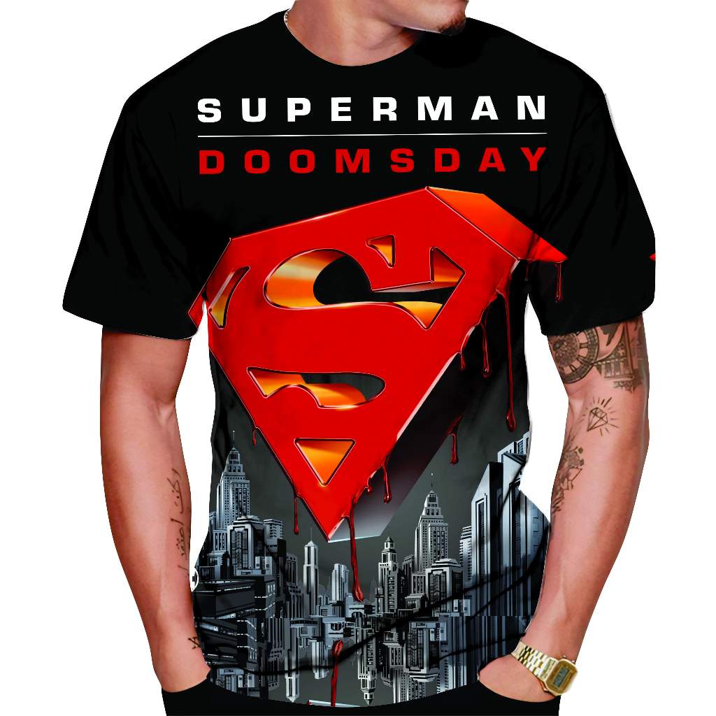 Jual KAOS SUPERMAN DOOMSDAY AOP , TAG THAILAND, AOP, ALL OF PRINT DEPAN ...