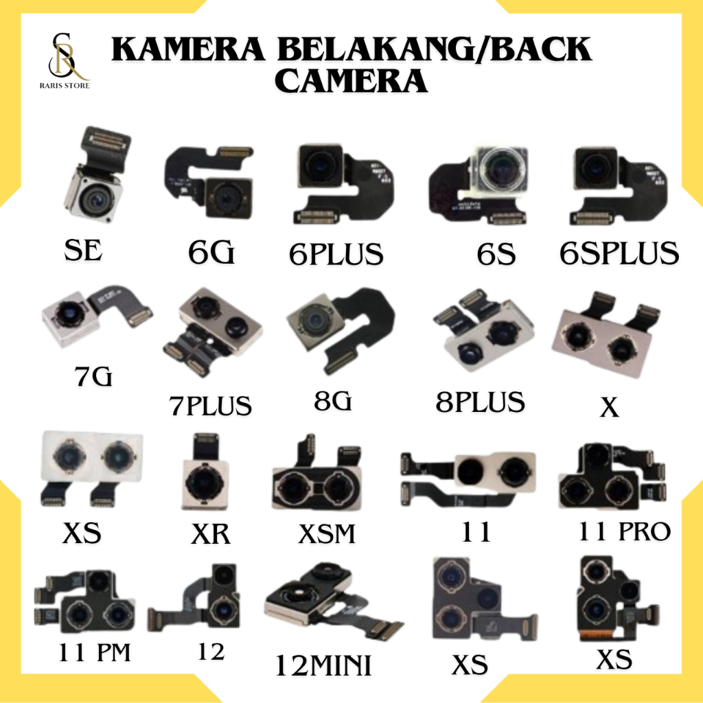 Jual KAMERA BELAKANG/BACK CAMERA X XR XS XSM 11 11PRO 11PRO MAX 12 ...
