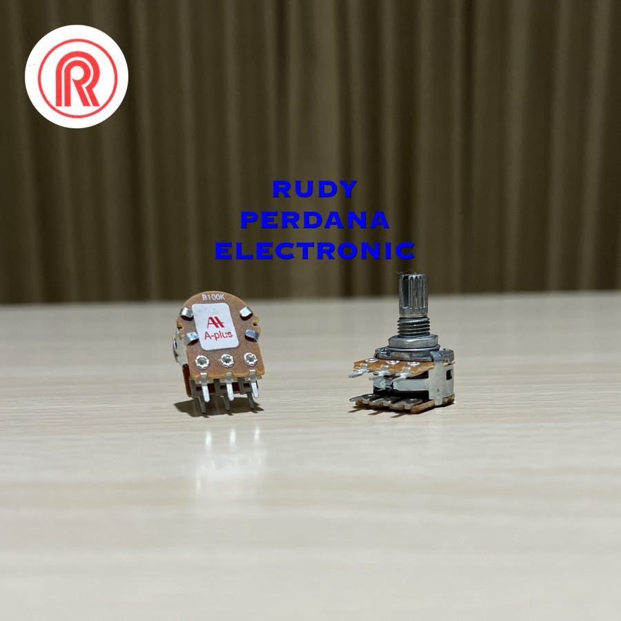 Jual POTENSIO 100K 100 K OHM STEREO AS PENDEK A-PLUS APLUS ALPHA ...