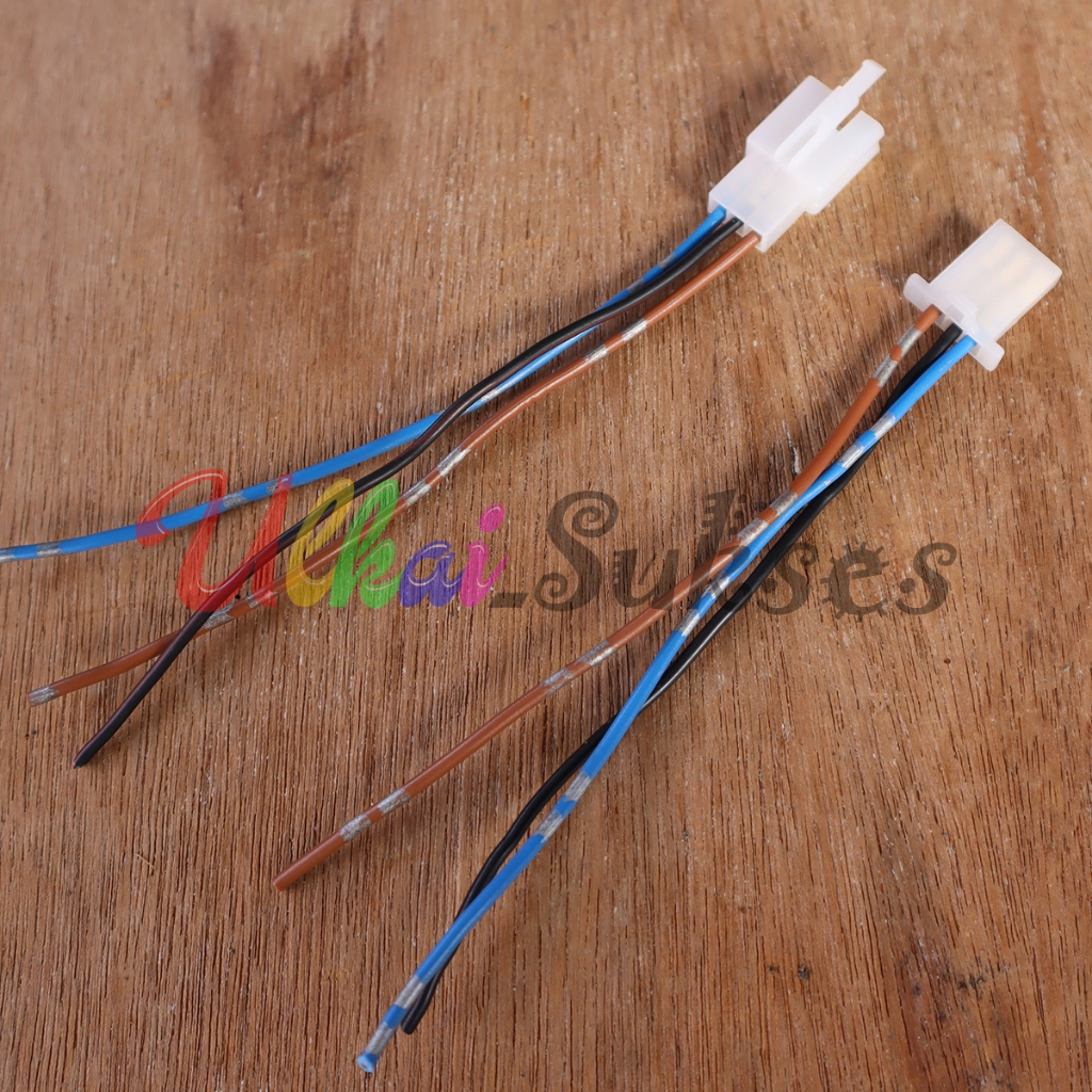 Jual Socket Konektor Motor Mobil 3 PIN Mini Male Female - Soket ...
