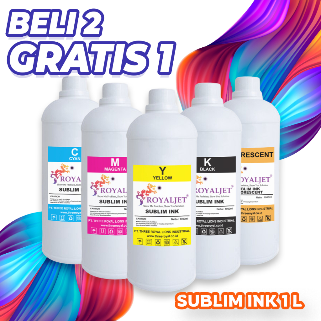 Jual BELI 2 GRATIS 1 TINTA SUBLIM INK / SUBLIME 1 L SUBLIMATION ...