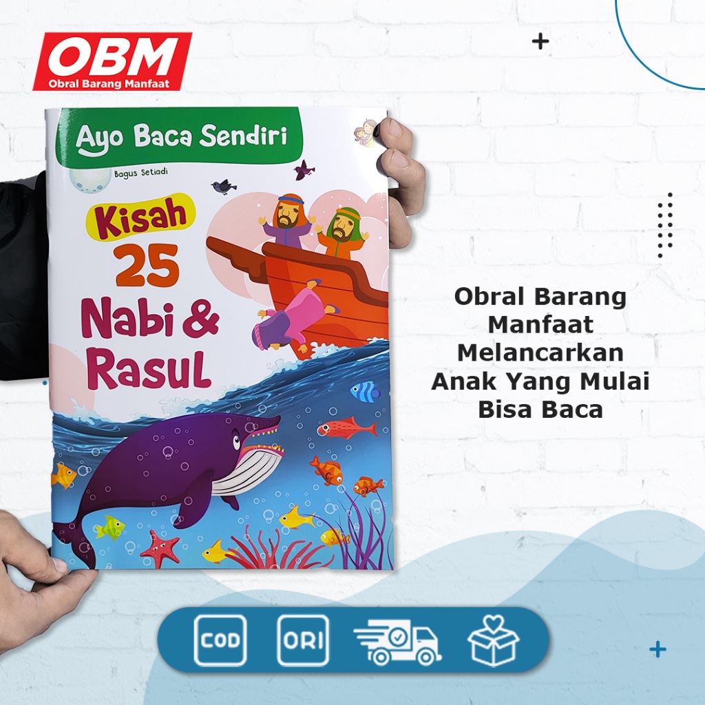 Jual Buku Belajar Membaca - Ayo Baca Sendiri - Kisah 25 Nabi & Rasul | Shopee Indonesia