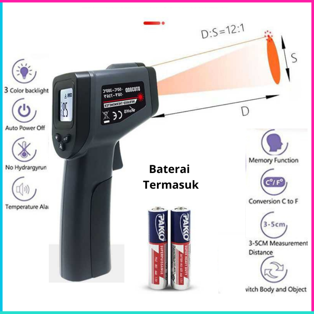 Jual COD Cepat Thermometer Infrared / thermometer infrared ...