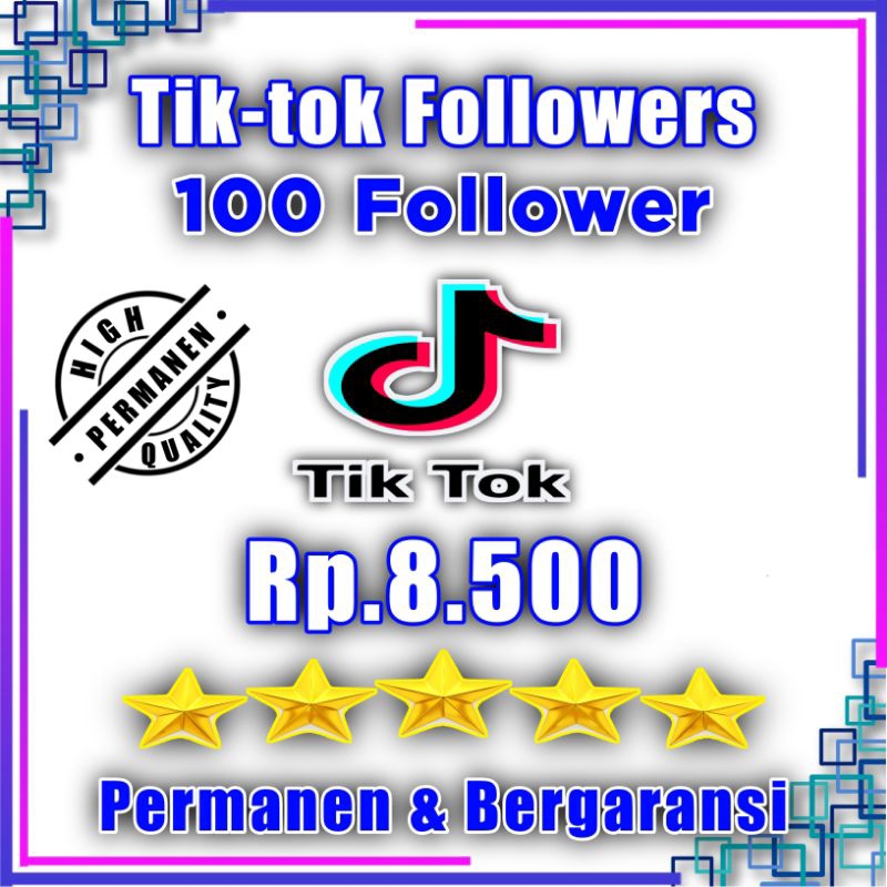 Jual FOLLOWERS TIK-TOK PERMANEN | Shopee Indonesia
