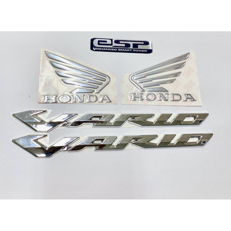 Jual Logo Emblem Vario 150 125 160 Timbul Emblem Setiker 3D Sepasang ...