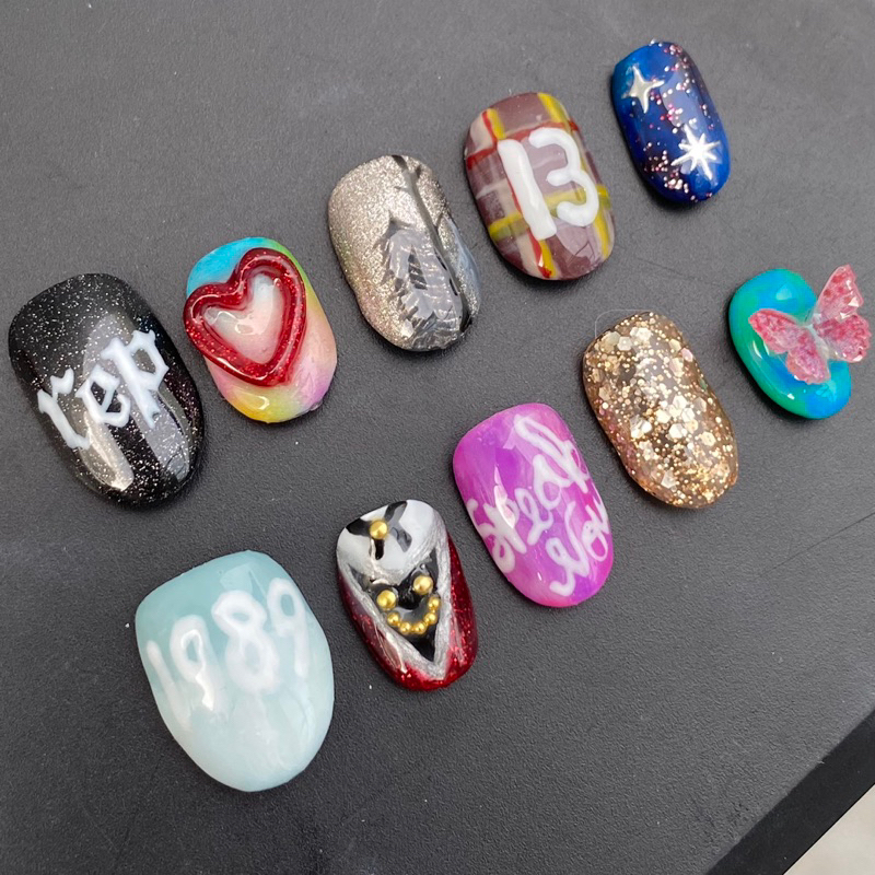 Jual The Eras Tour Nails || Taylor Swift Fearless Speak Now Red 1989 ...