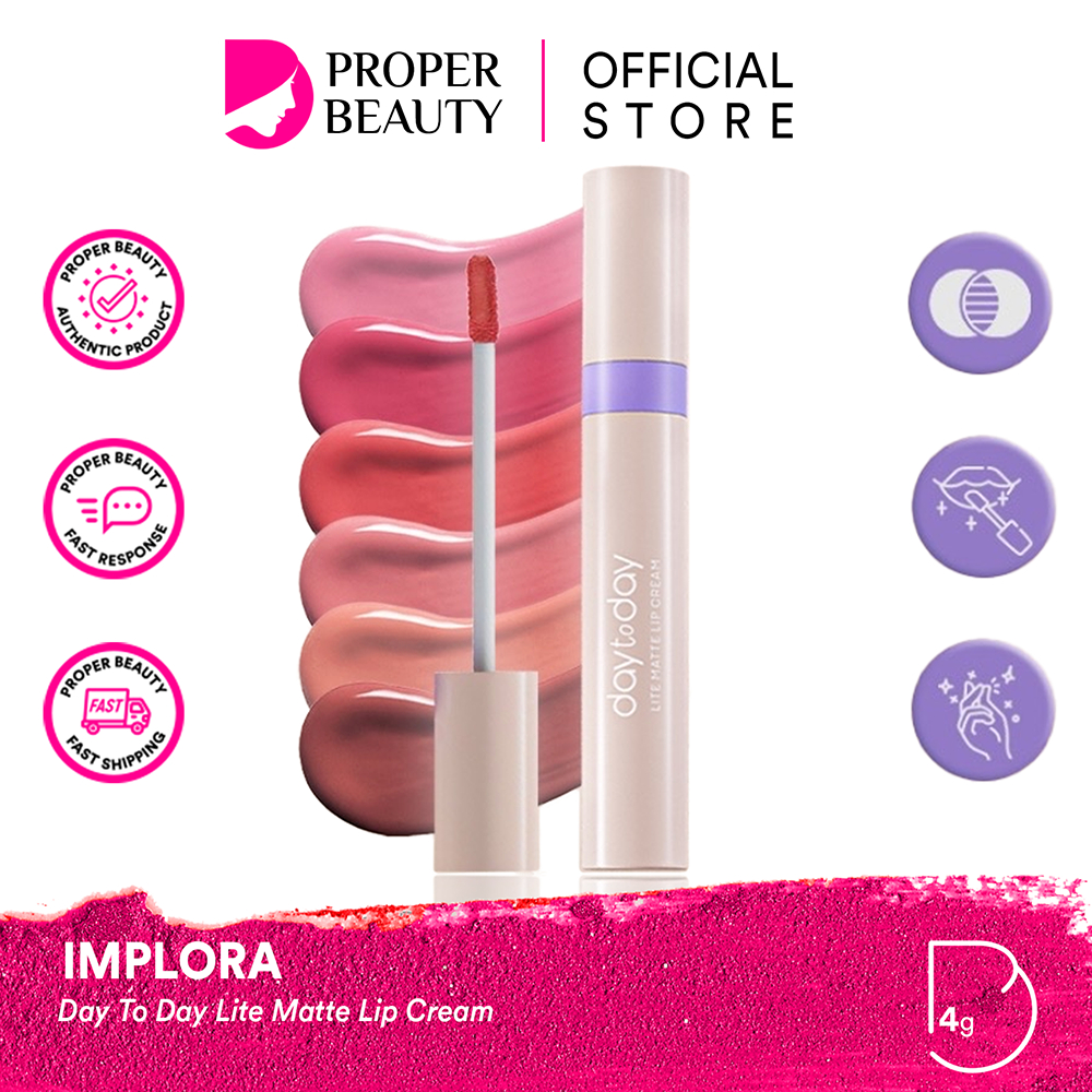 Jual IMPLORA Lite Matte Lip Cream Day To Day Indonesia / Lip Cream 4g ...