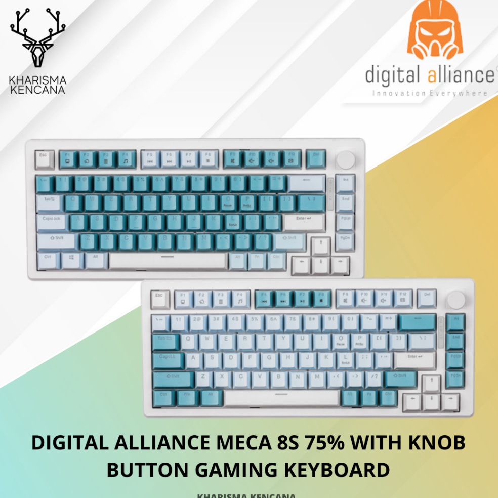 Jual ART T82H DIGITAL ALLIANCE MECA 8S 75 WITH KNOB BUTTON GAMING ...