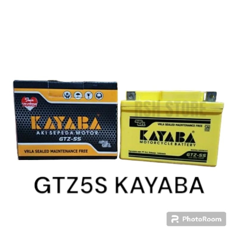 Jual (GRATIS ONGKIR) AKI KERING GEL GTZ5S KAYABA MOTOR HAYATE, BEAT, MIO J, MIO SOUL, VIXION DLL ...