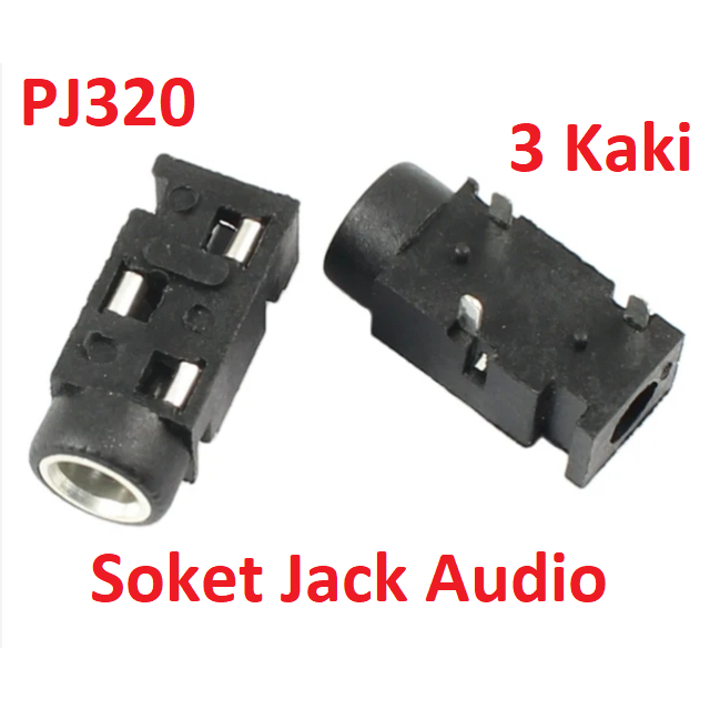Jual Soket Audio 3.5mm jack stereo DIP pcb 3PIN 3P Ear Head Phone ...
