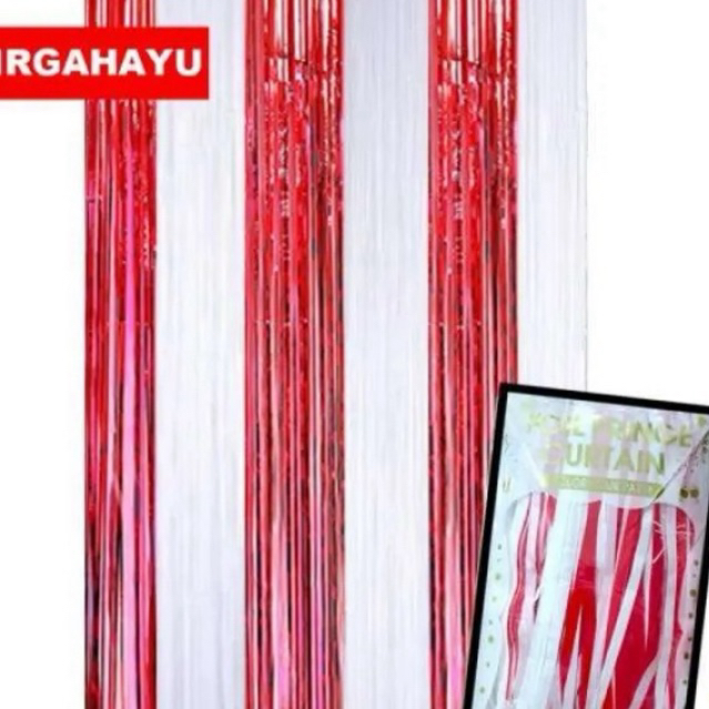 Jual Curtain foil IMPORT/ lokal / tirai foil / tirai Balon rainbow ...